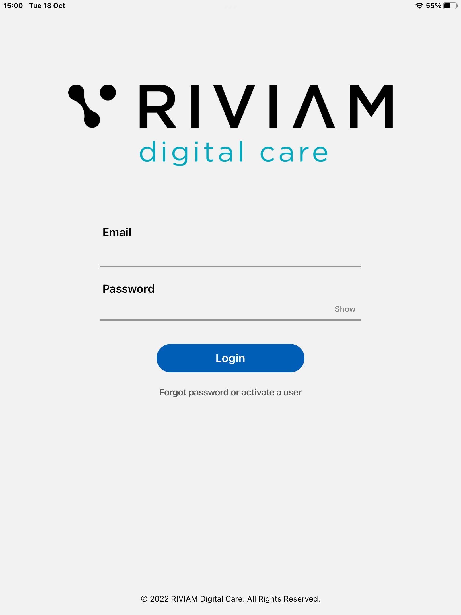 How to log into the mobile app