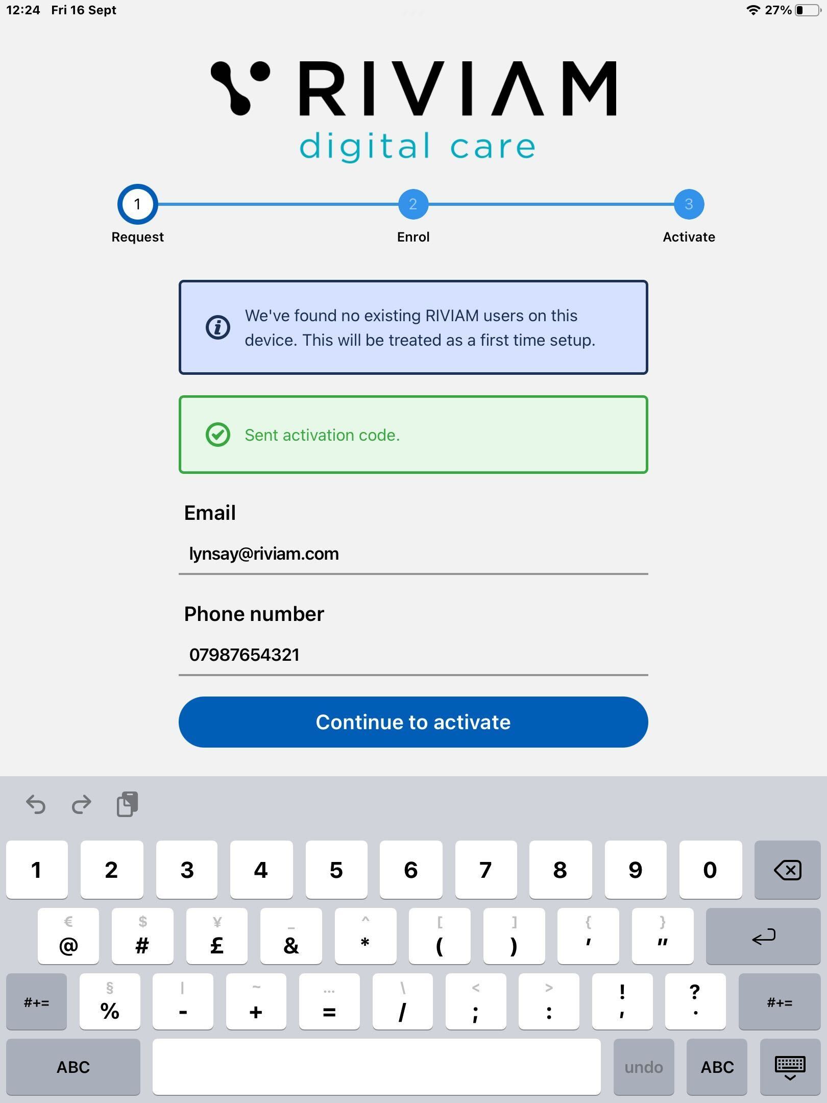 How to log into the mobile app