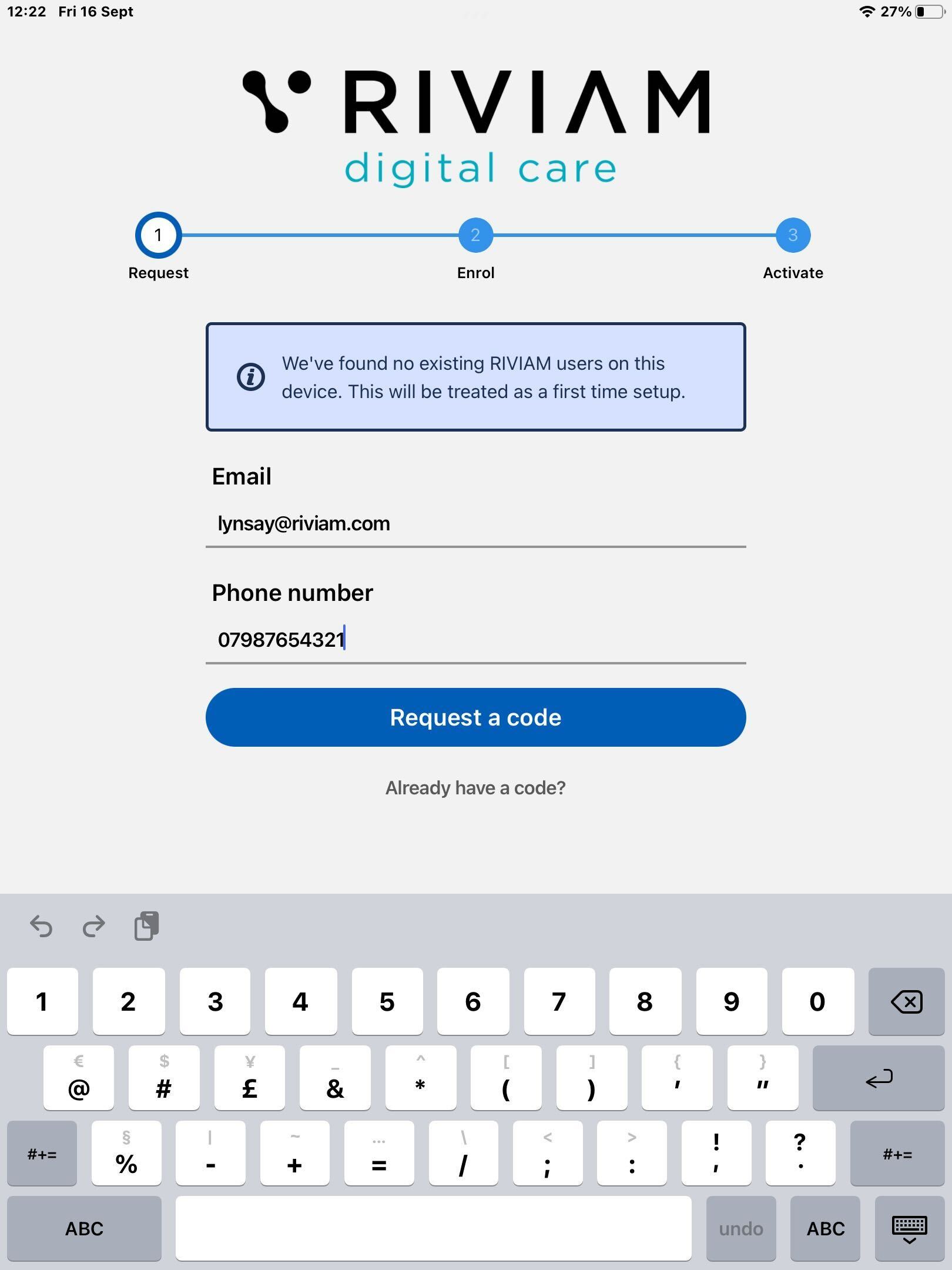 How to log into the mobile app